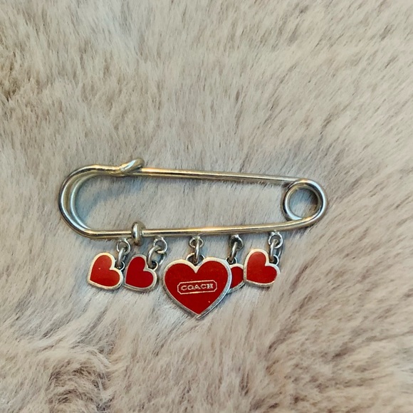 Coach | Accessories | Coach Red Heart Kilt Pin | Poshmark